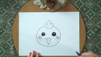 小鸡简笔画教学视频,让孩子快速学会画小鸡