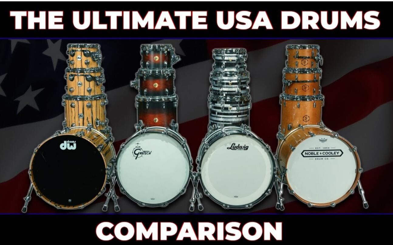 美产爵士鼓终极对决 DW/ Noble Cooley / Ludwig / Gretsch (见评论 详细...