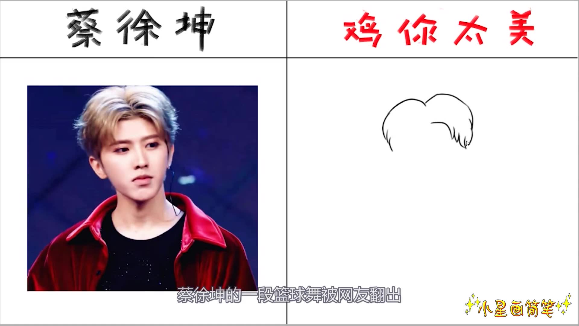 蔡徐坤鸡你太美是什么梗?看完这幅漫画就明白了