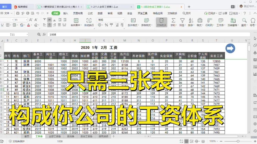 餐厅员工薪资体系怎么建?只需三张工资表就行,从此不再费时间