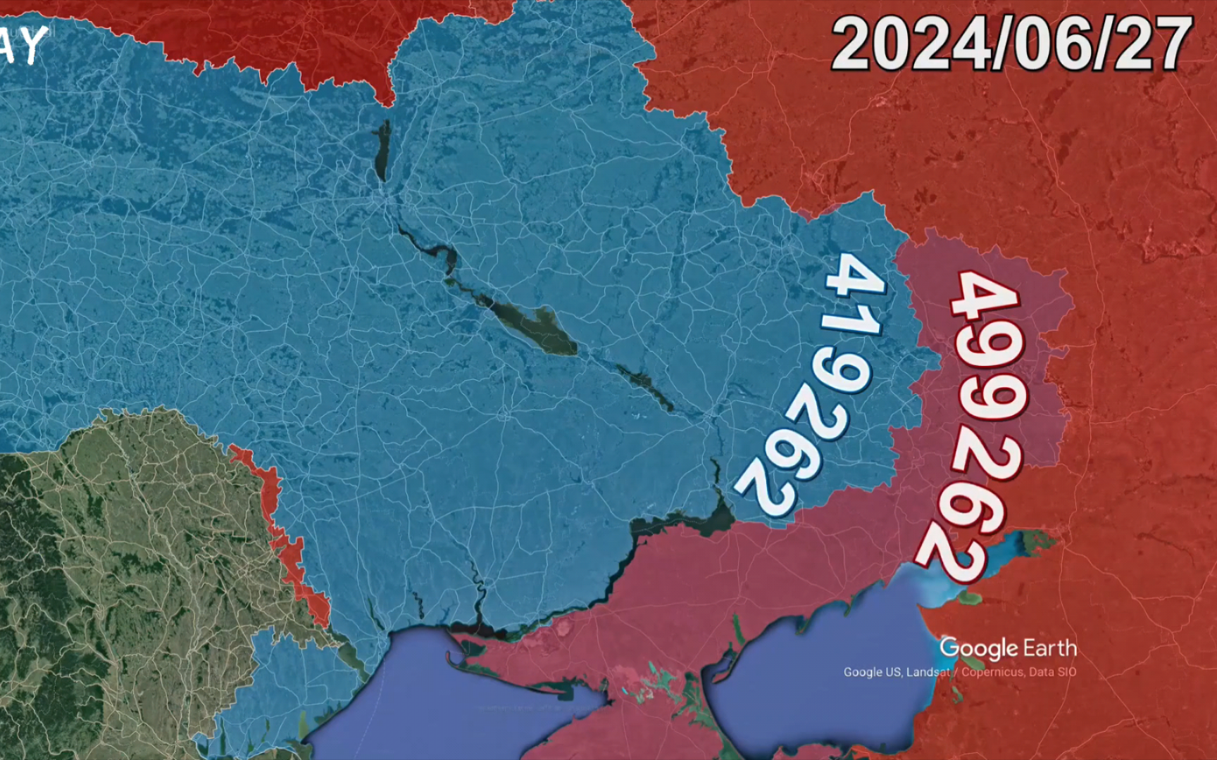 俄乌冲突战线变化图『截止至2024.7.1』