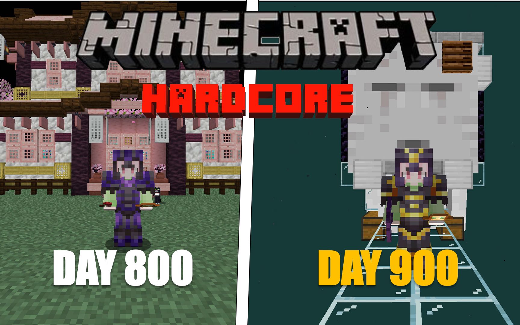 【Minecraft极限生存】当你在极限生存中存活了900天!