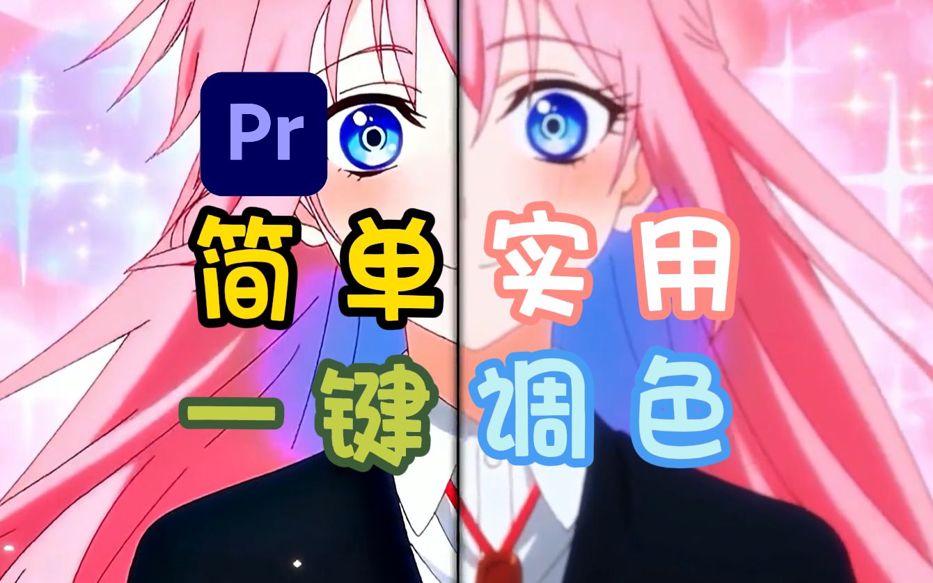 【PR插件】全网最强调色插件!一键调色的操作我不许你还不会!自动...