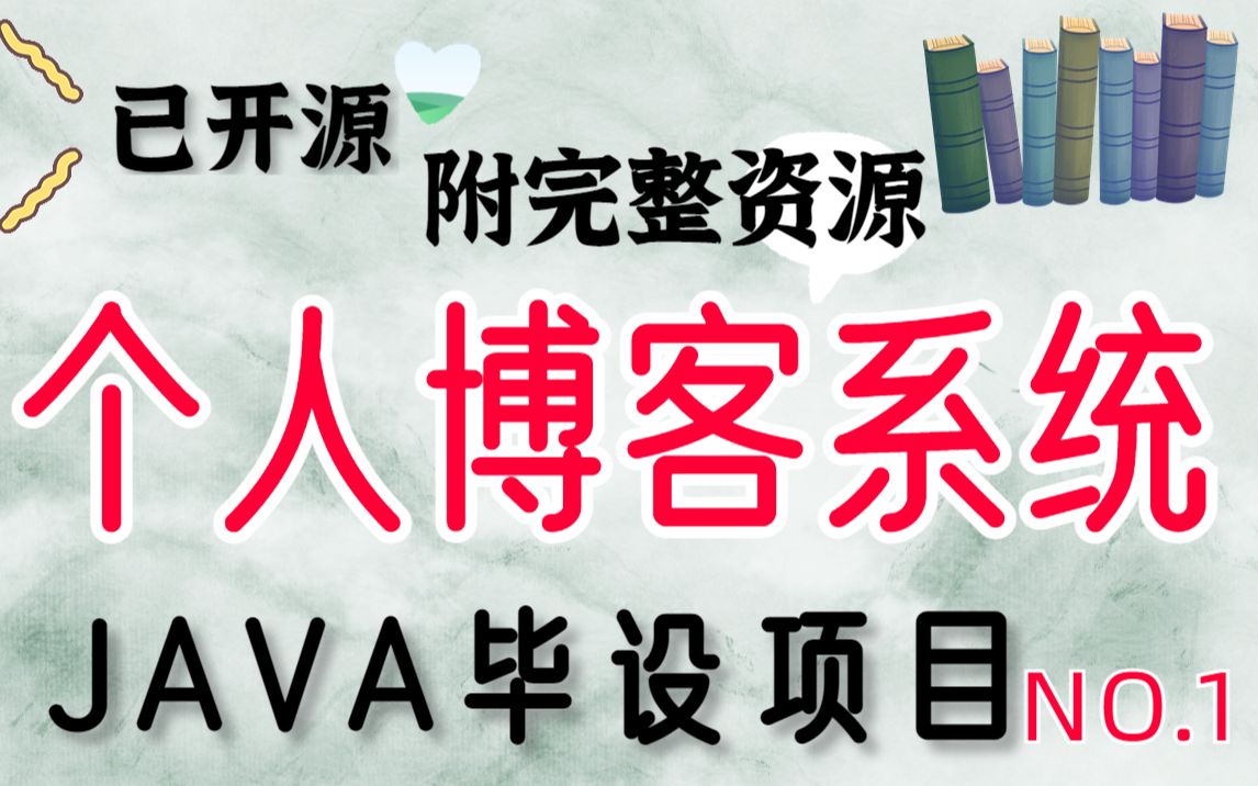 ...Javaweb个人博客系统(附源码课件+资料)_java毕业设计_java练手项目