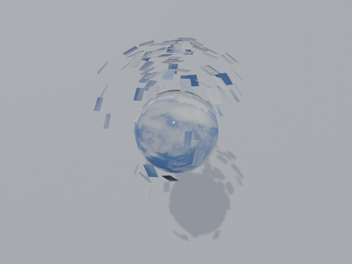 7秒粒子围绕物体运动 3Dmax动画作业 3Dmax源文件动画视频 粒子动画