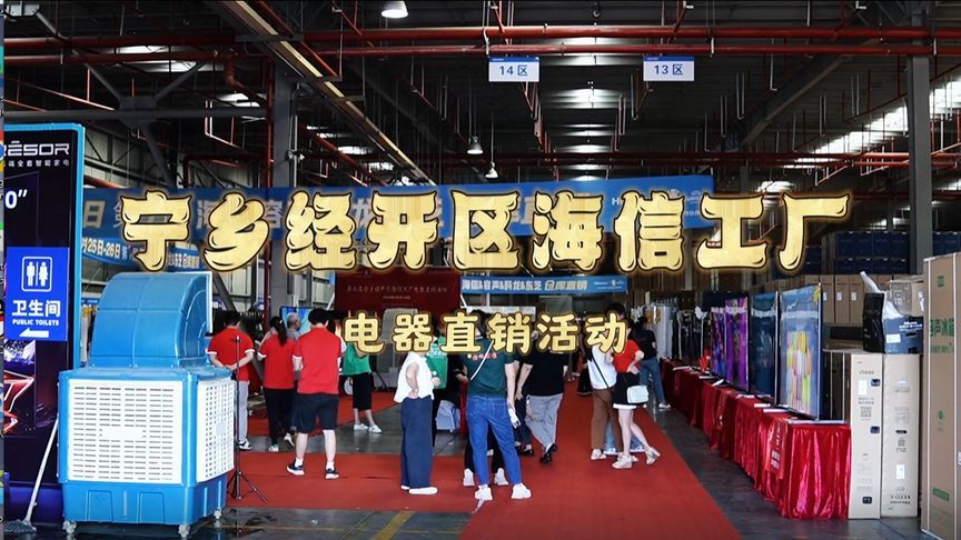 提振产业促消费 宁乡经开区海信工厂开展电器直销活动