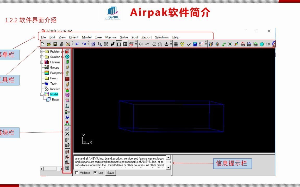 ...软件界面-CFD流体模拟仿真fluent-室内自然通风、空调环境气流组织...