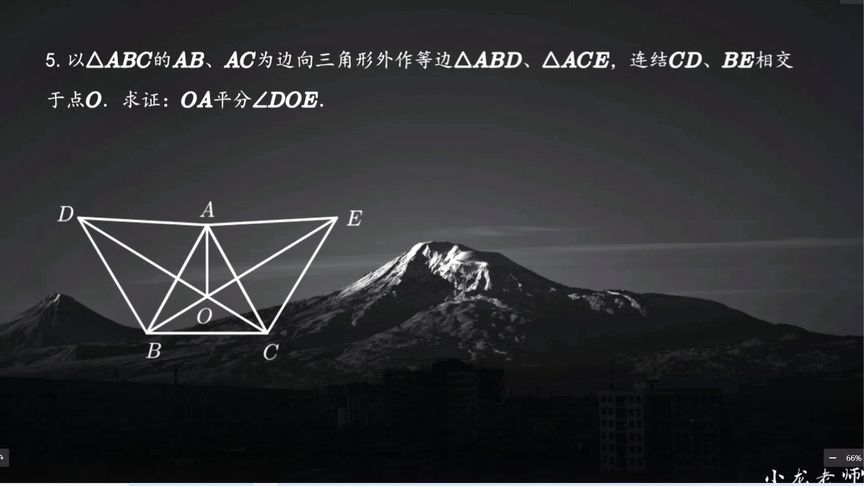 初二上学期期末每日一练第十天—旋转型全等(手拉手模型练习)