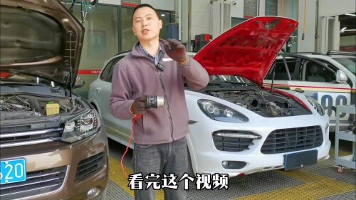 保时捷节温器驱动器故障,水温高,发动机故障灯亮