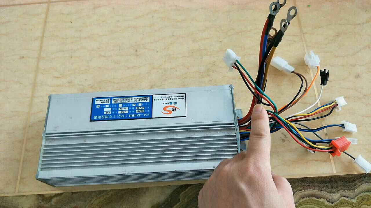.电动车更换控制器 接线