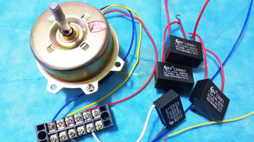 电容上:450V,P1是什么意思?怎么给电机选择启动电容?方法教你