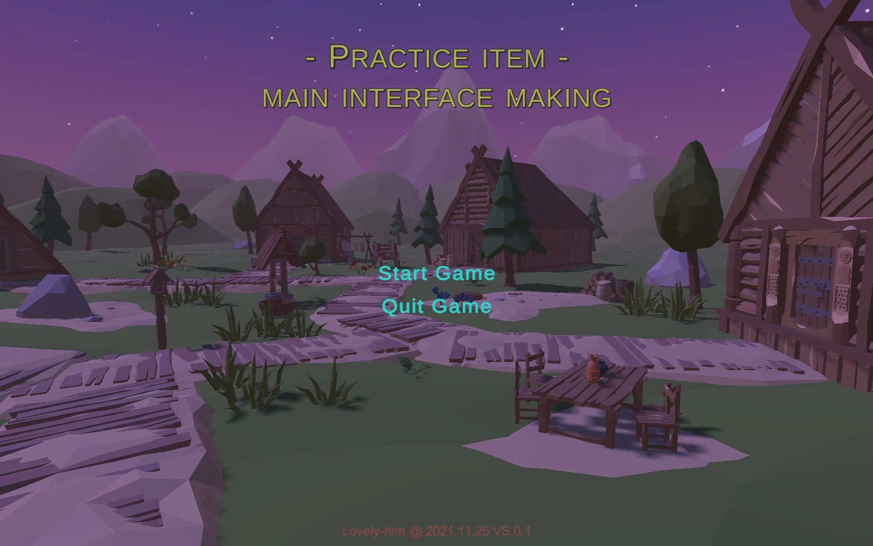 Unity 3D项目 - 01 - 开始游戏主界面