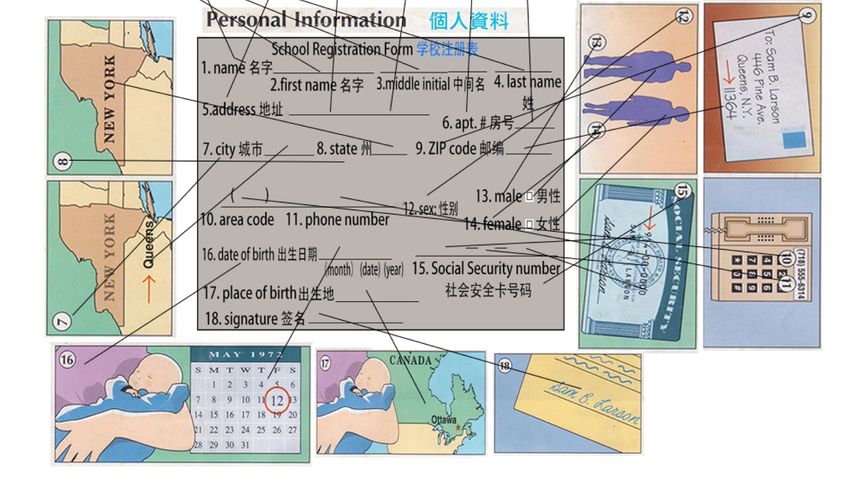 学校注册填写表格英语单词或词汇#婉秋韵英语#学英语#学习打卡
