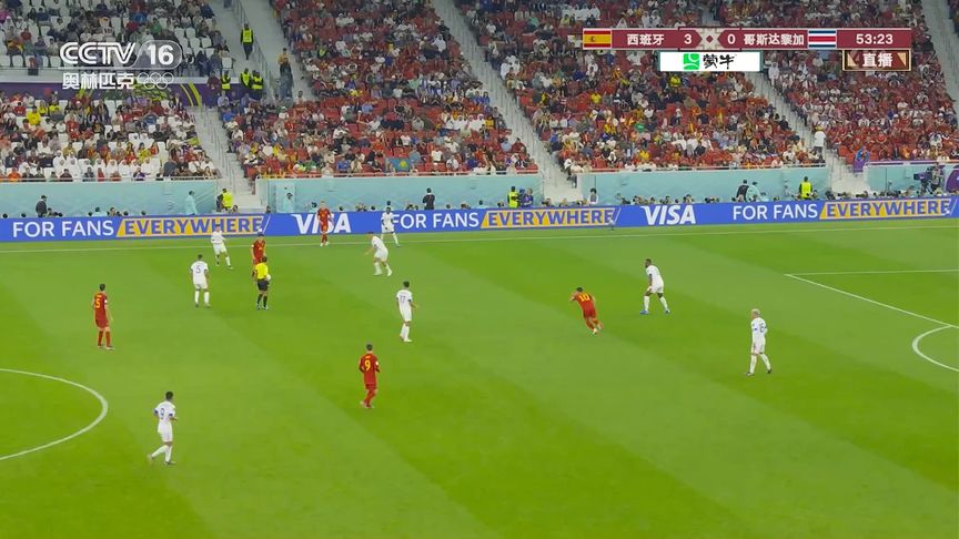 2022卡塔尔世界杯小组赛西班牙运动战进球集锦
