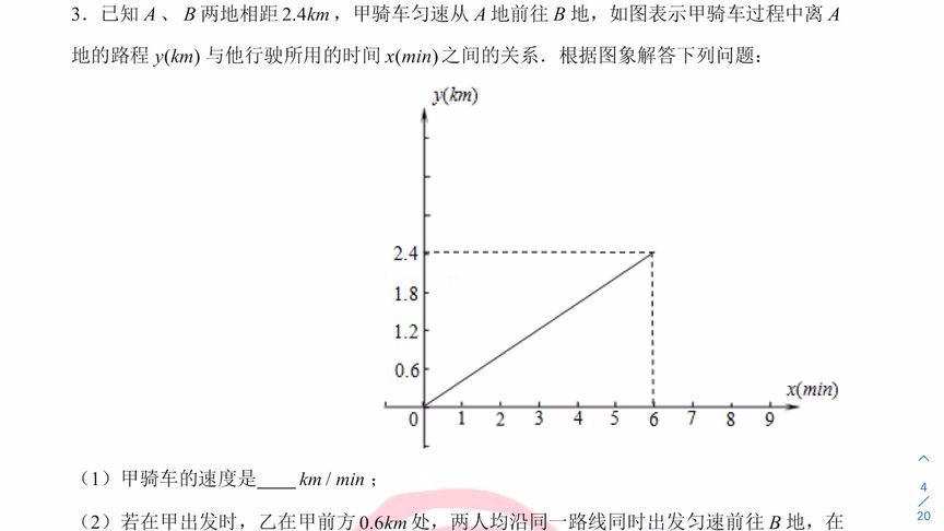 22.3一次函数中的行程问题~游刃有余,简单明了