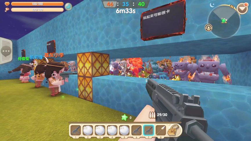 我的迷你世界,射击游戏模组海盗船打怪,太刺激了