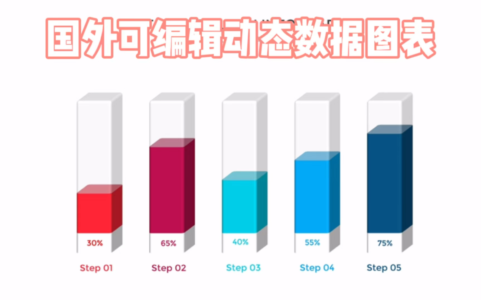 难得的国外精美可编辑动态数据图表PPT
