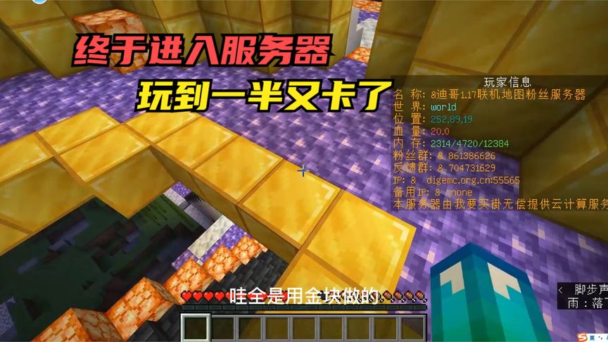 我的世界番外193:终于进入服务器,玩到一半又卡了