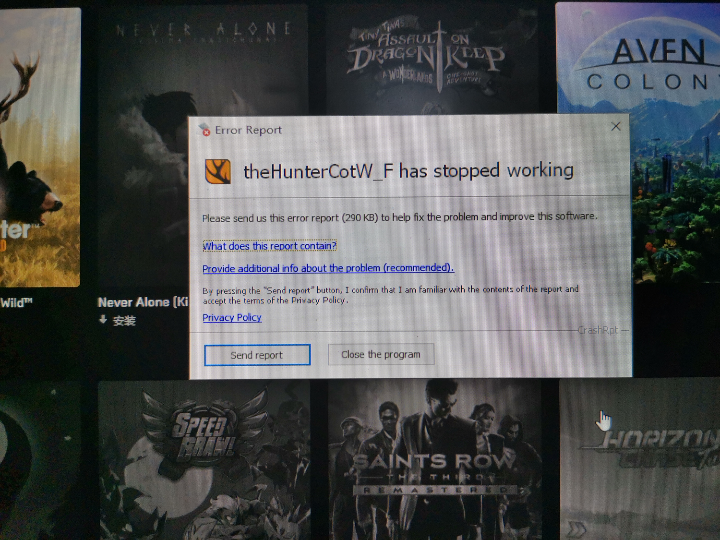 解决epic:猎人荒野的呼唤启动报错教程