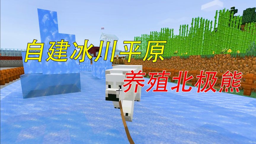 我的世界生存日记161:如何养殖北极熊?自建冰川平原,轻松养殖