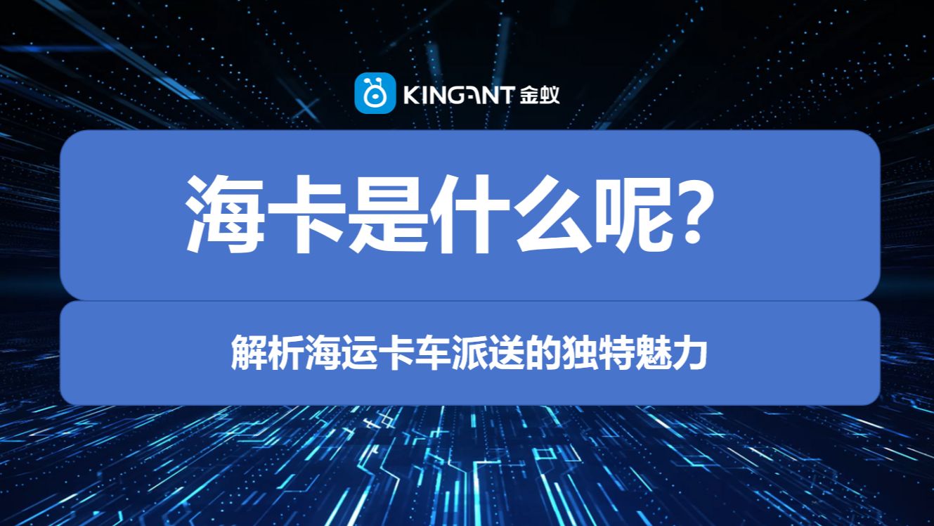 卡派是什么?~金蚁科技介绍
