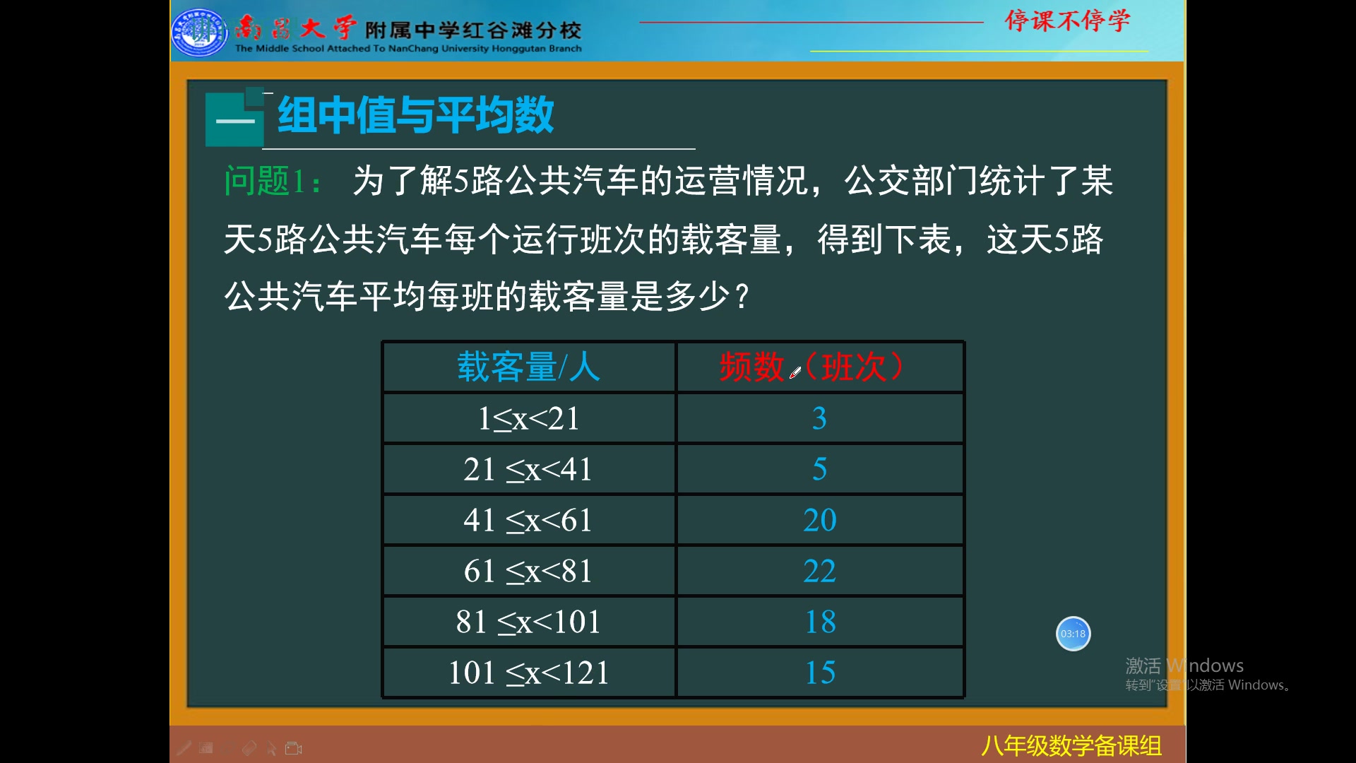 【0226】用样本平均数估计总体平均数(初中数学)