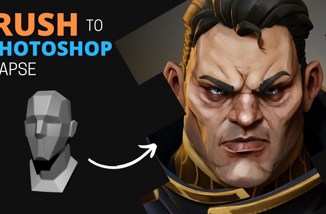 ZBrush2025+Photoshop !制作神秘半身像模型!