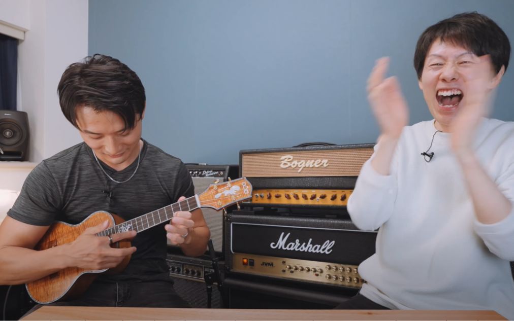 (尤克里里效果器)名渡山遼用marshall音箱弹金属!玩转效果器!