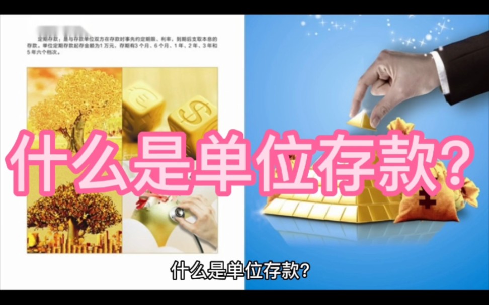 什么是单位存款?