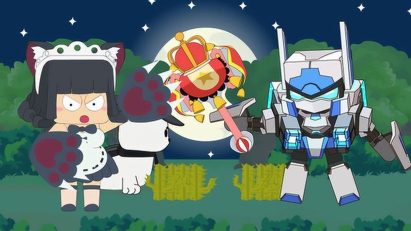 迷你世界格斗动画第331集:变形金刚机器人零的武器天马流星锤