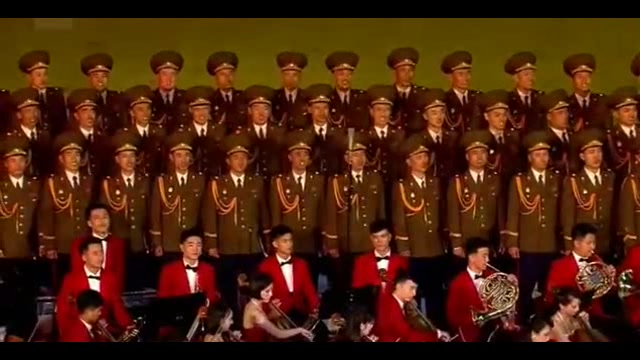 朝鲜歌曲:朝中友谊万古长青(团体操《战无不胜的社会主义 》片段)