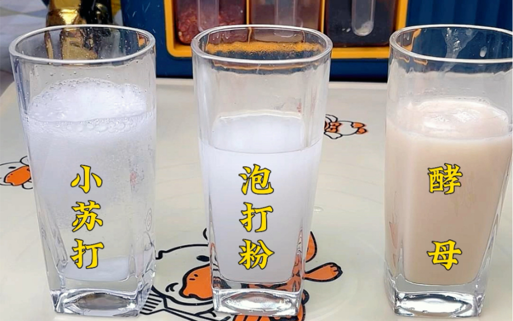 小苏打,泡打粉,酵母的区别与用途
