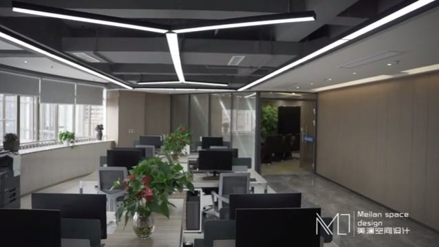 现代实景办公室装修案例
