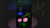 【第69集下】小毛线手工屋钩针牵牛花花苞编织教程