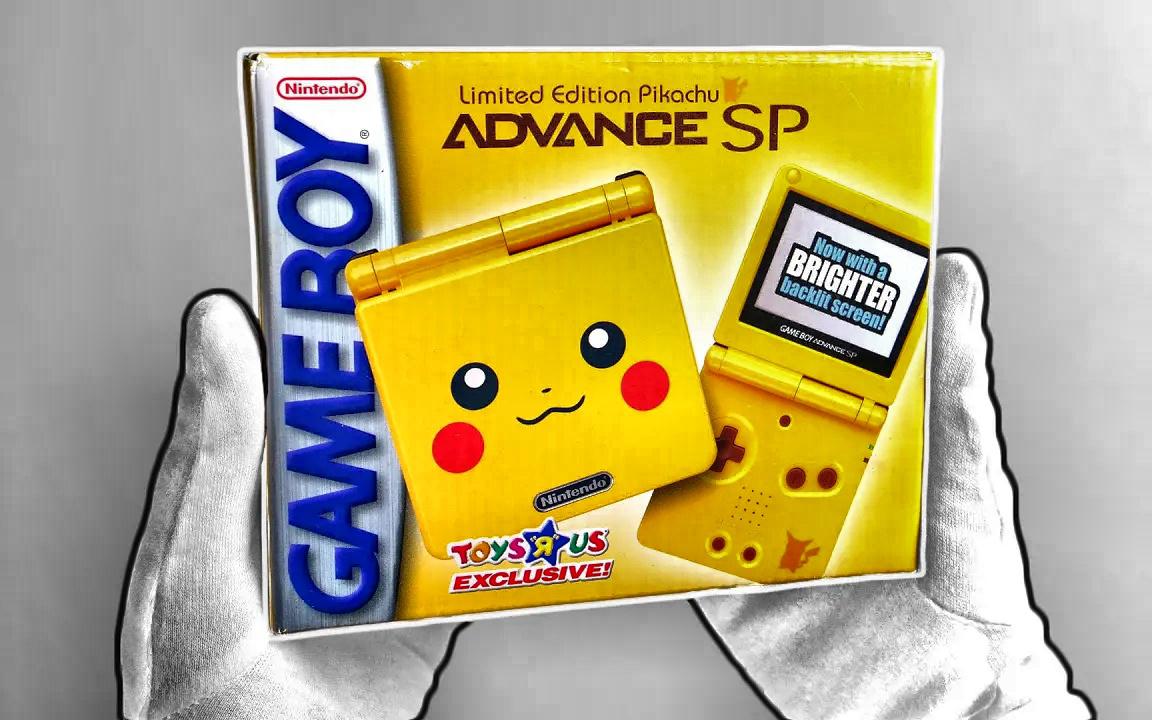 ...Game Boy Advance SP 皮卡丘游戏机拆箱任天堂 Switch Lite 口袋妖怪