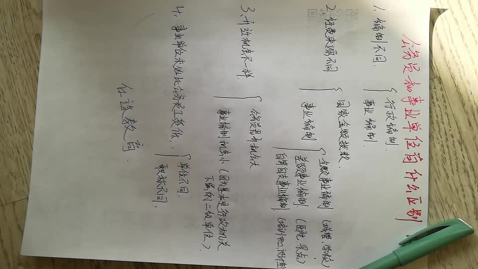 公务员与事业单位的区别