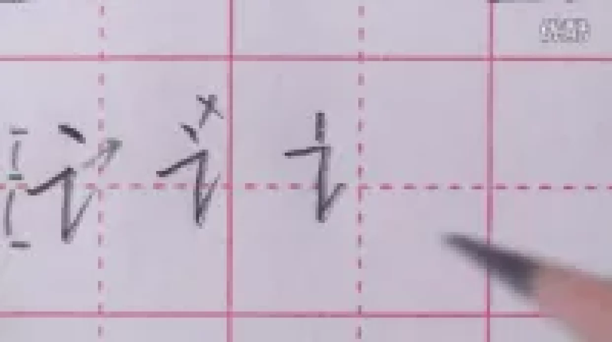 王洪涛硬笔书法教学之偏旁部首-言字旁