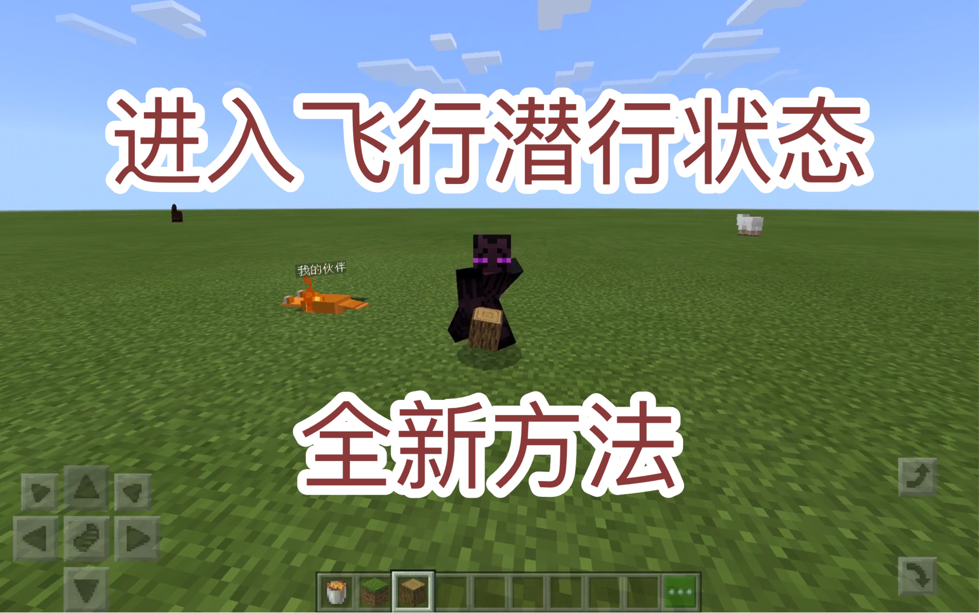 【我的世界】全网首发!飞行潜行状态的特点与进入方法(特性)
