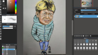 漫画人物,电脑绘画软件绘画过程过程