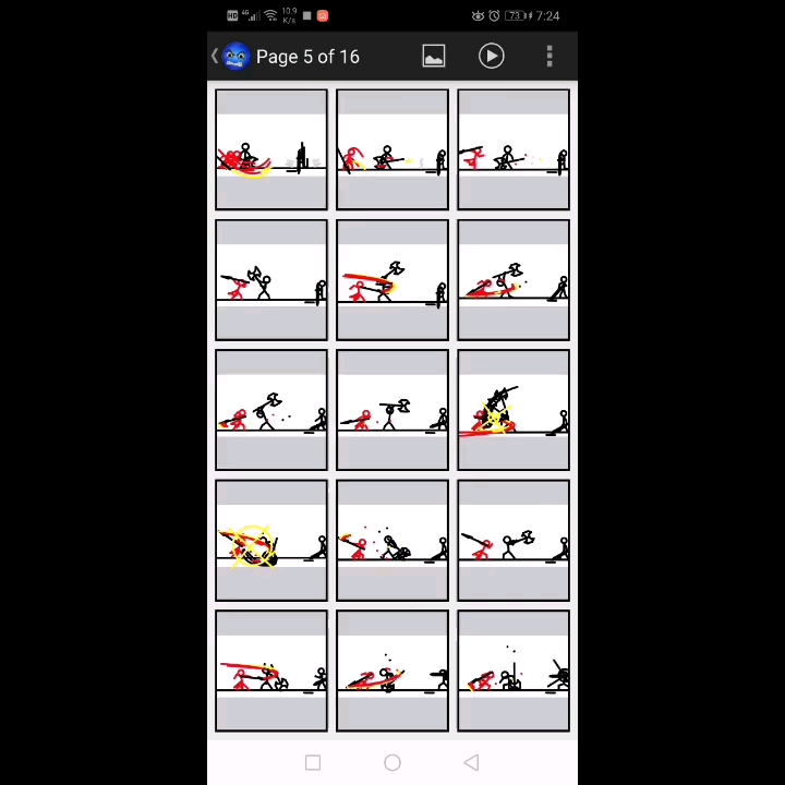类似专门制作火柴人手翻动画的APP