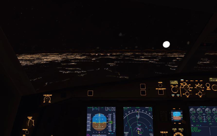 【XP12】汉莎航空A346凌晨大逆风落地莱比锡机场 ILS 26L