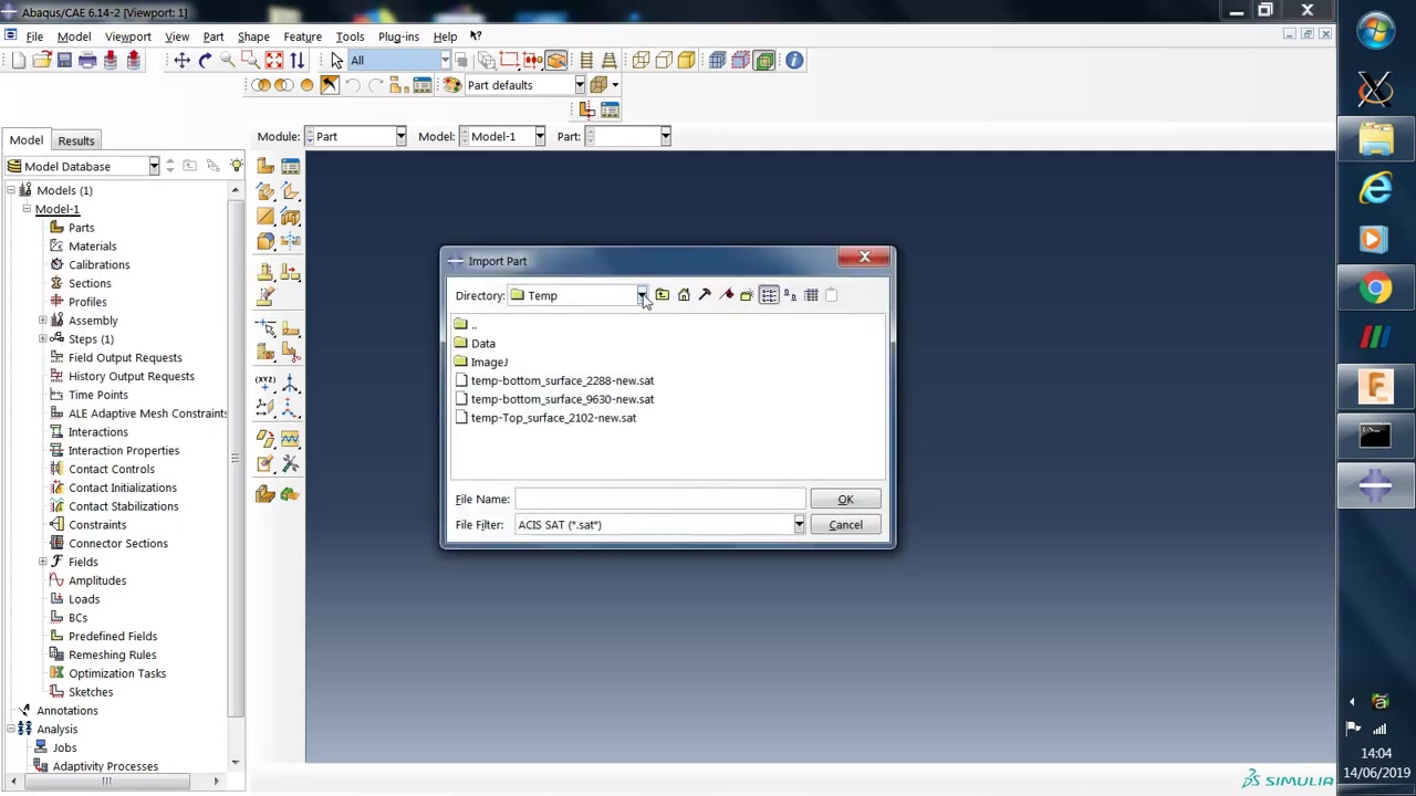 从CAD导入模型到Abaqus