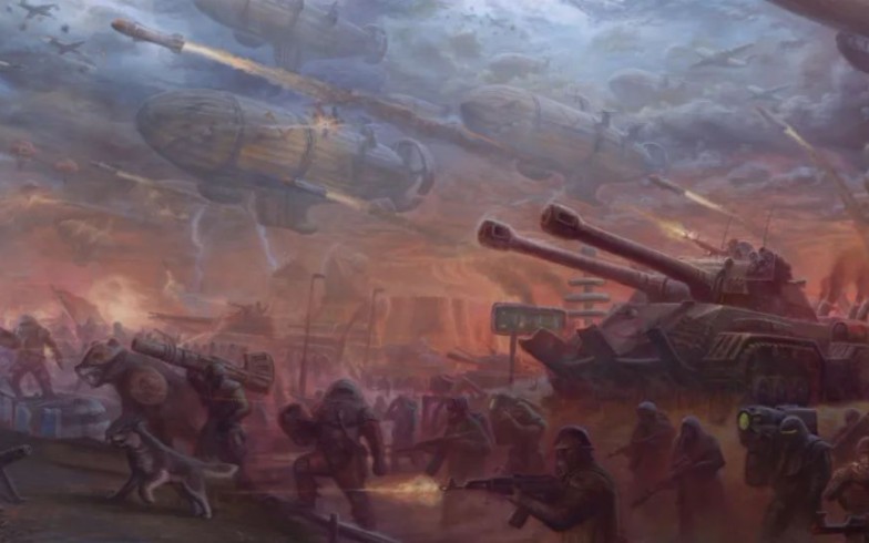 【核战争】人民解放军核试验下的骑兵冲锋和步兵进攻 场面震撼人心