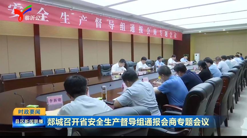 郯城召开省安全生产督导组通报会商专题会议