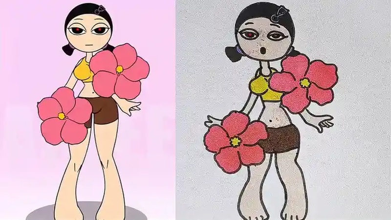 简笔画:像花一样漂亮