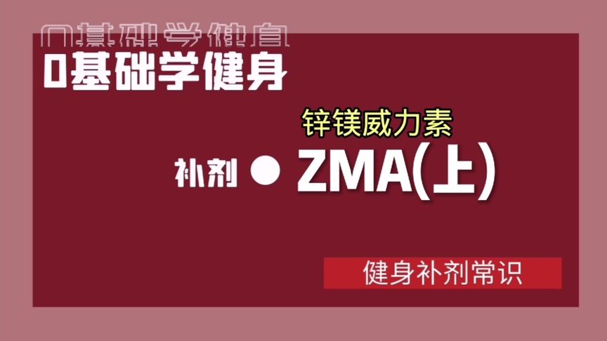健身补剂常识--锌镁威力素的成分及作用