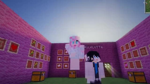 我的世界:七夕情人节mod,一个亲吻吓退男玩家!