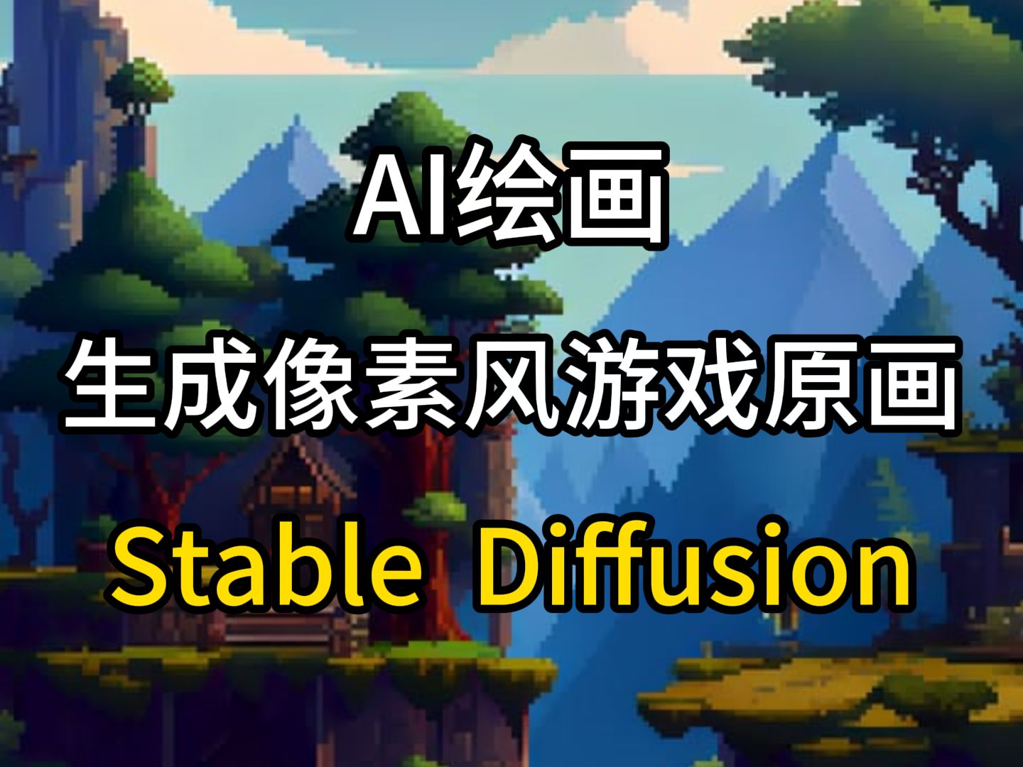 【AI绘画】Stable Diffusion4款AI复古像素风模型Lora大全!一键创作...