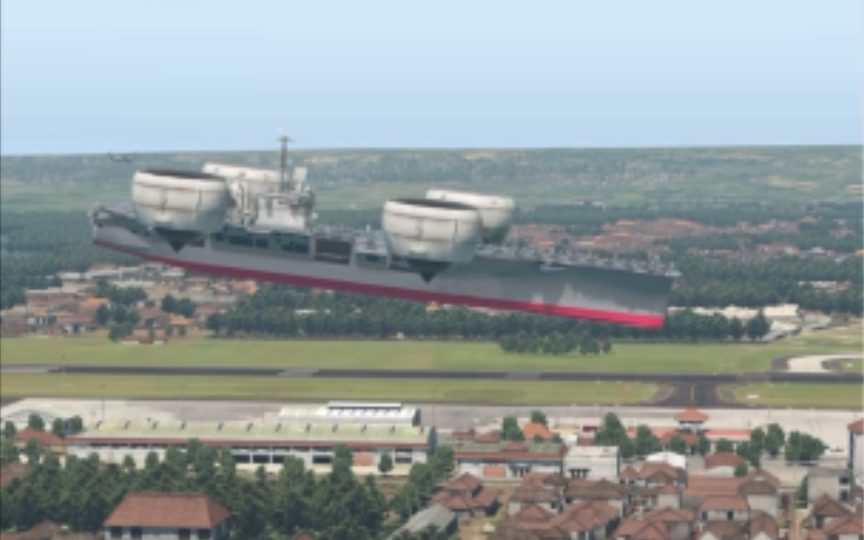 操作失误,提前释放小飞机,结果杯具了,模拟飞行_模拟飞行