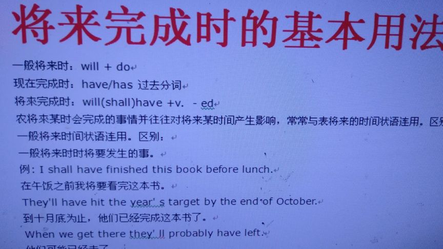 将来完成时的基本用法
